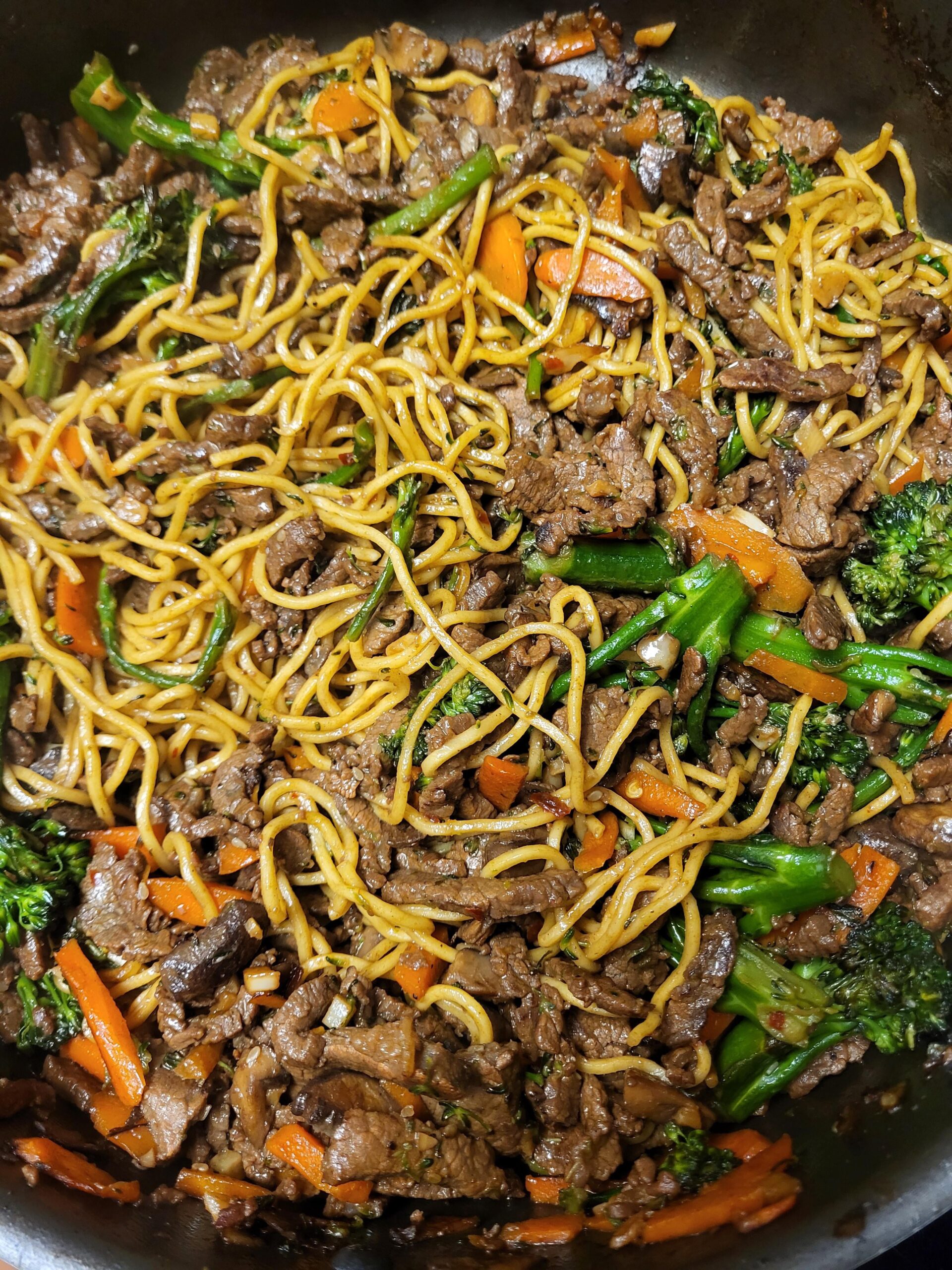 [Homemade] Tri-Tip And Veggie Noodle Stir Fry - foodiedude