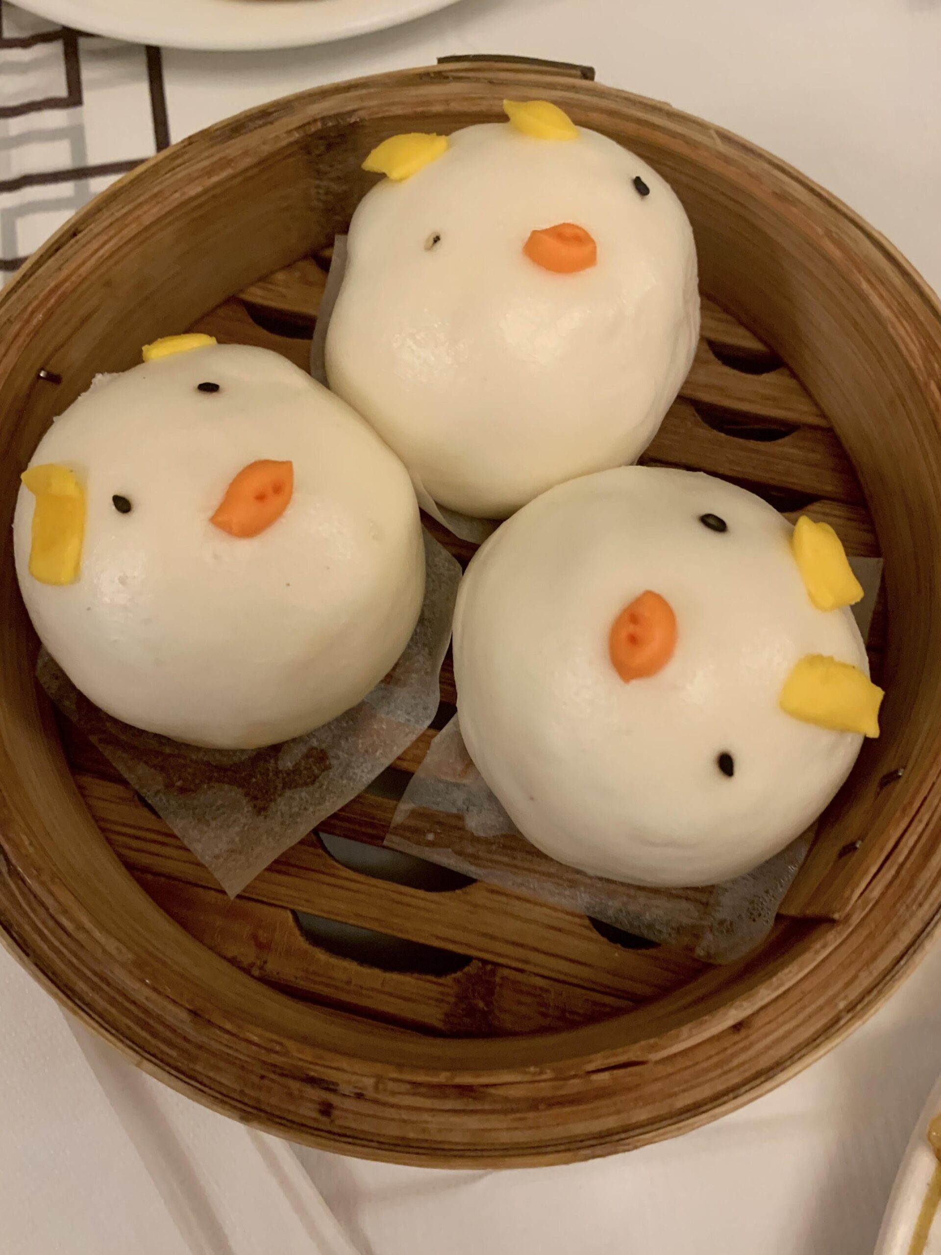 tonight [i ate] steamed pig themed bao buns with braised pork belly ...