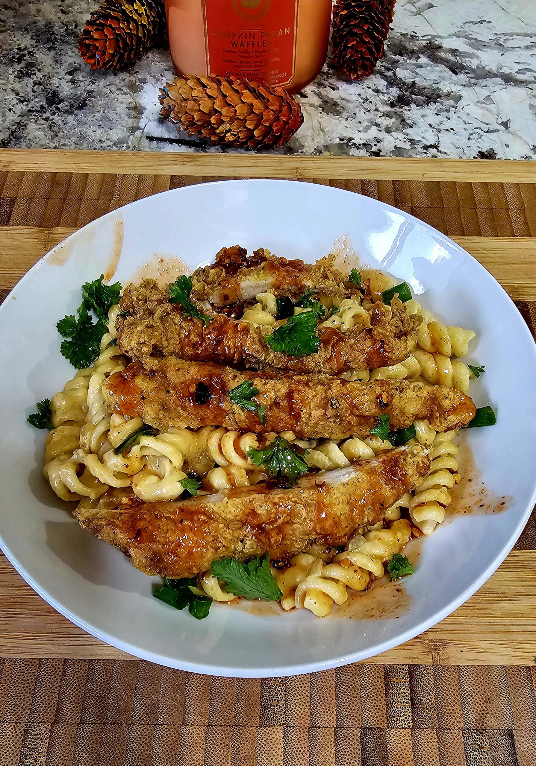 Homemade chicken tendies and mac and cheese - foodiedude