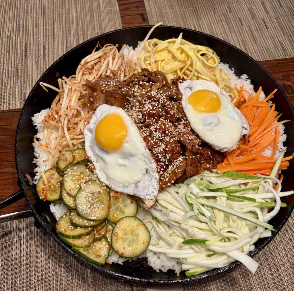 [Homemade] Pork bulgogi bibimbap family style - foodiedude