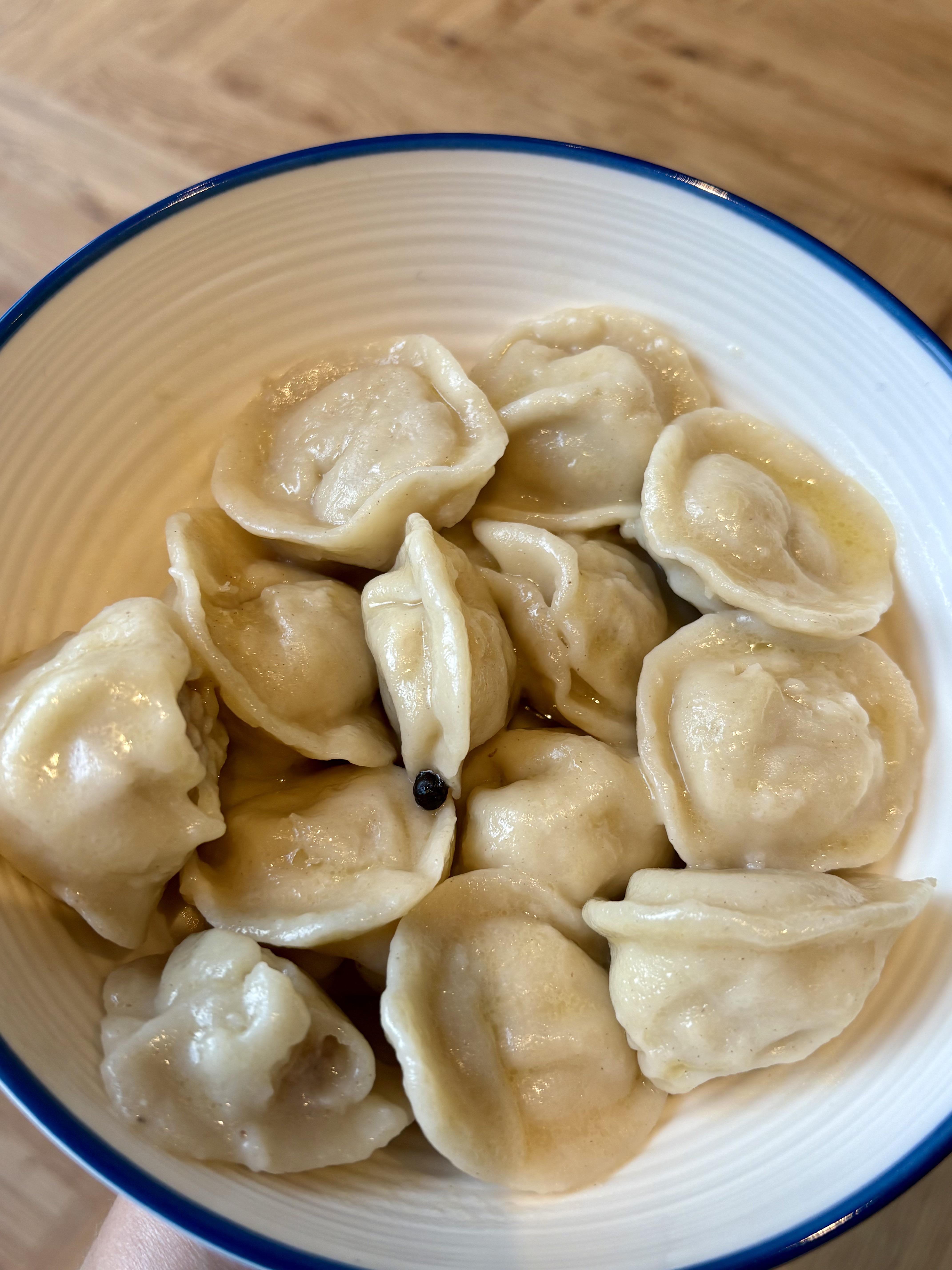 [Homemade] Ukrainian dish pelmeni. Similar to an Italian ravioli ...